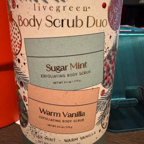 Livegreen | Bath & Body | Sugar Mint Warm Vanilla Body Scrub Duo | Poshmark